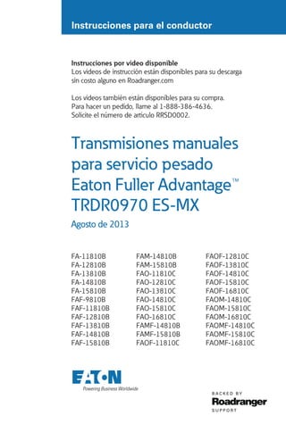 EATON-~1.PDF manual de transmisiones eaton fuller | PDF