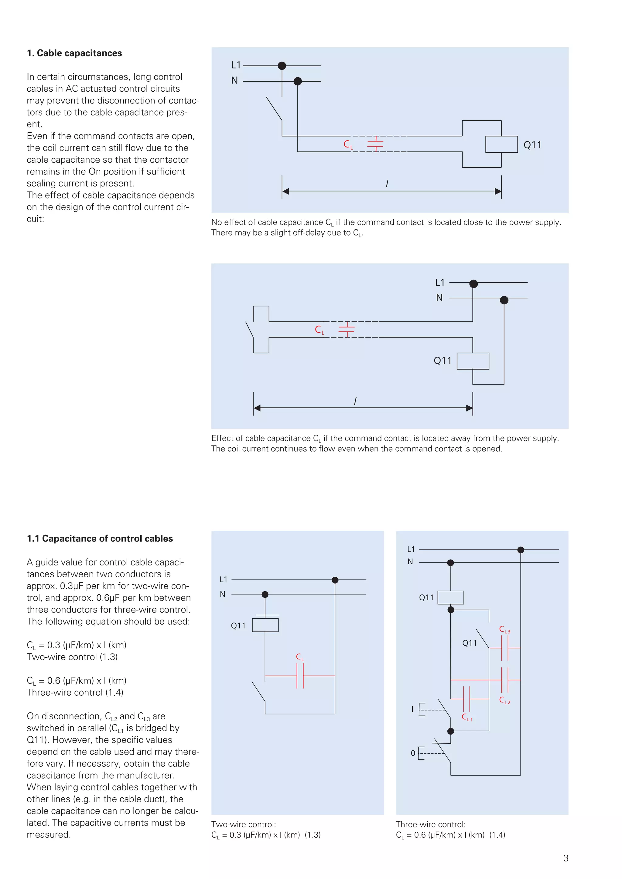 Effect of the Cable Capacitance of Long Control Cables on the Actuation ...