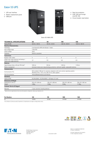 Eaton 5s-ups-datasheet | PDF