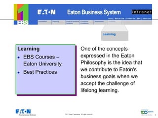 Eaton Business System Overview for annual ppt | PPT