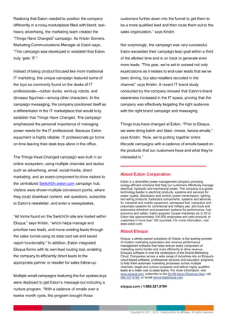 Eaton & Eloqua Success Story | PDF