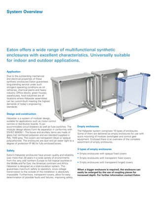 Eaton Halyester Electrical Enclosures | PDF