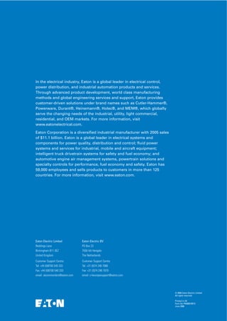 Eaton Halyester Electrical Enclosures | PDF