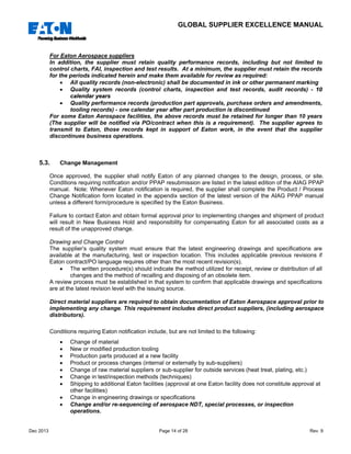 Eaton supplier excellence manual 12152013 | PDF