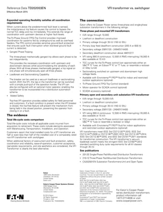 Eaton CPS VFI XMFR vs Switchgear | PDF