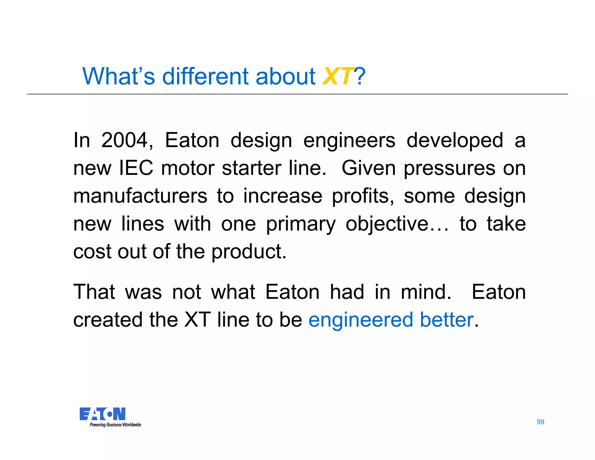 Eaton XT IEC Motor Control | PDF