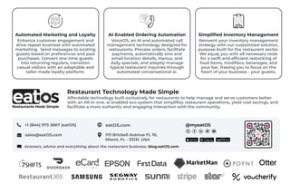 eatOS Brochure - Family of eatOS Products | PPT