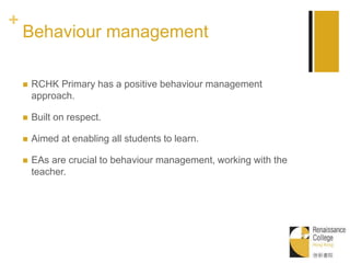 EA training behaviour management | PPTX