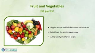 Eating Healthy : A Detailed Guide | PPTX
