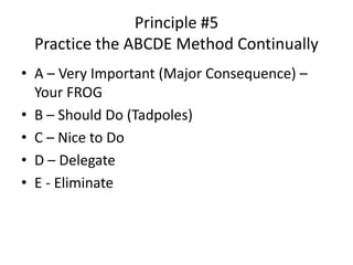 Eat that Frog by Brian Tracy - (Mary T.) | PPTX