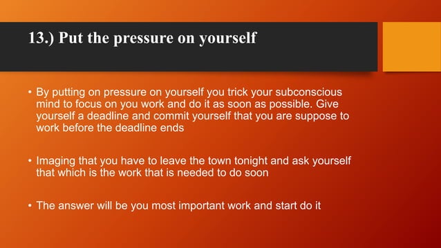 Eat that frog summary ppt | PPTX | Career Advice | Careers