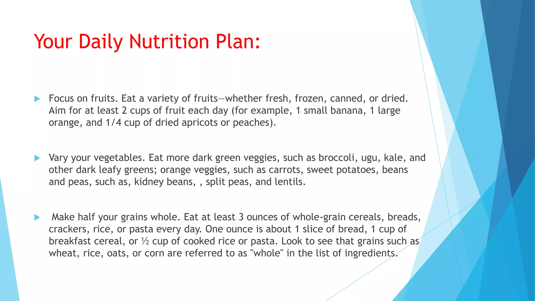 Eat well , Your Guide to Healthy Eating Plan | PDF