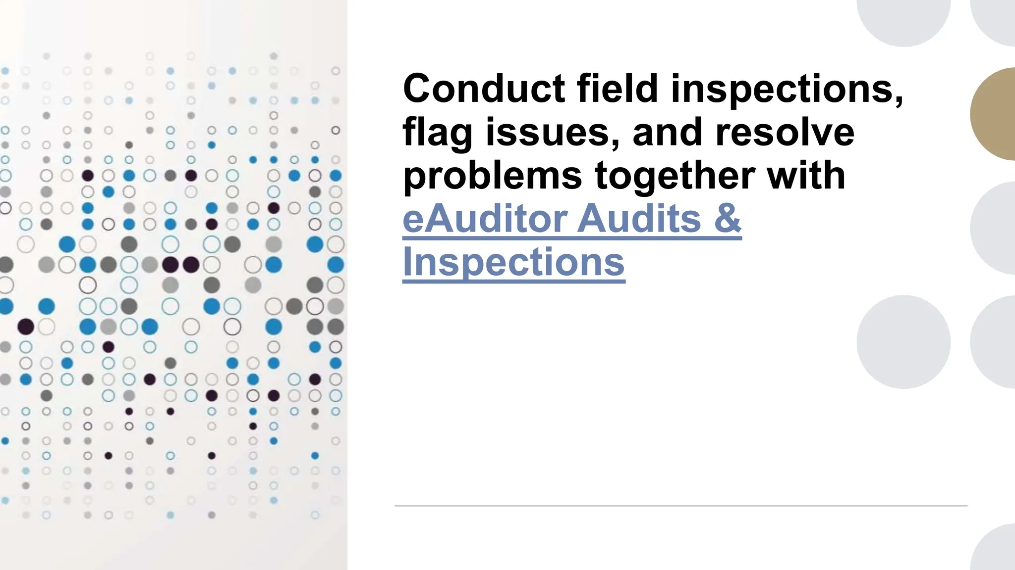 eAuditor Audits & Inspections - conduct field inspections | PPT
