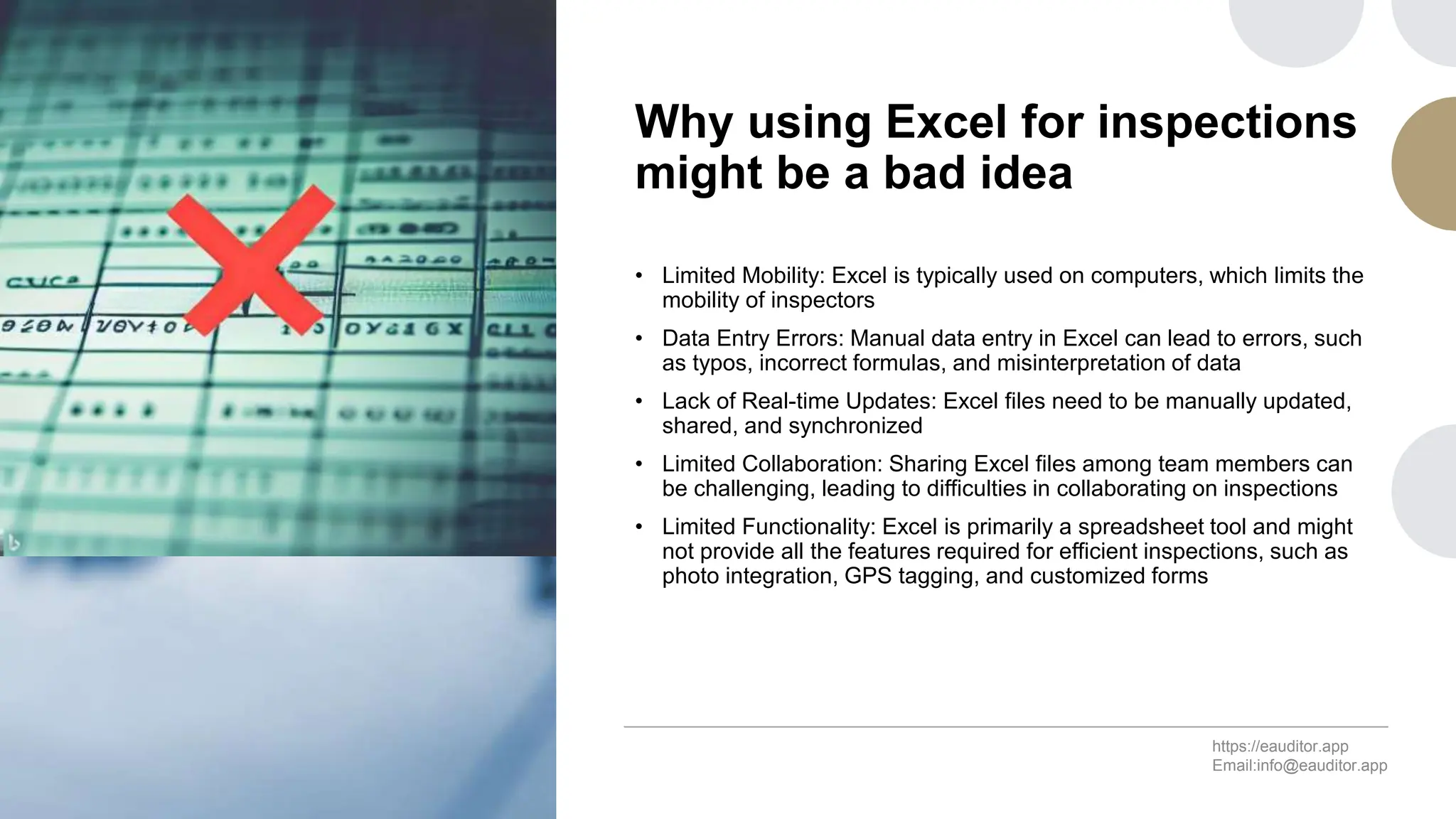 eAuditor Audits & Inspections - conduct field inspections | PPT