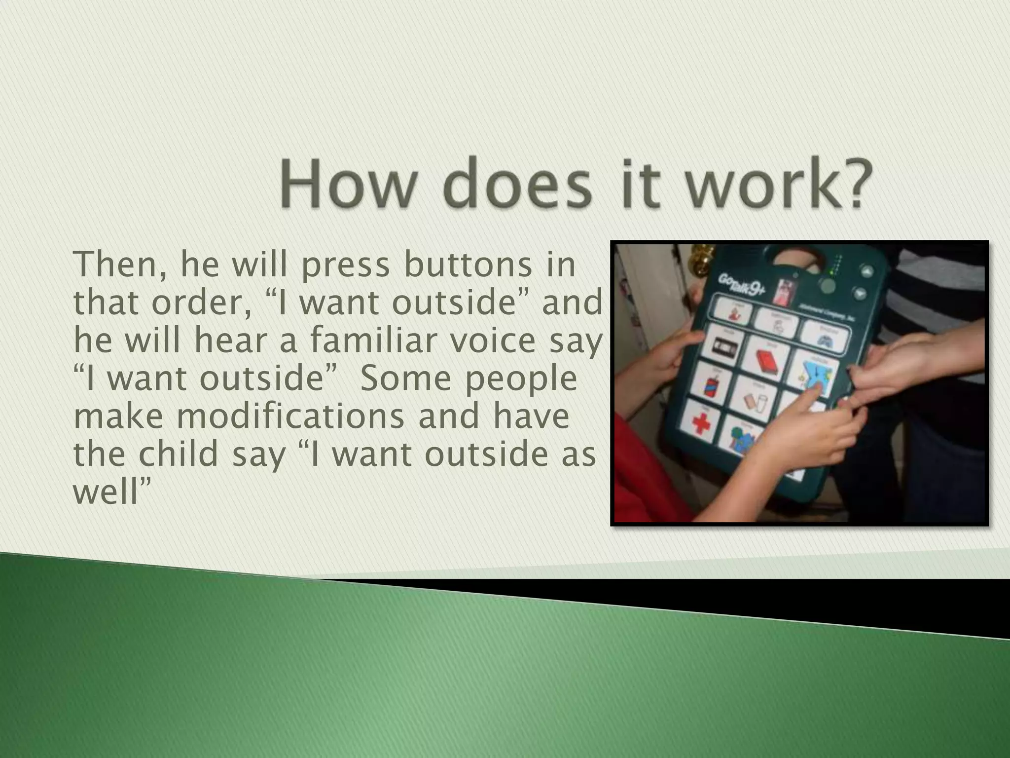 Augmentative Communication GOTALK | PPTX