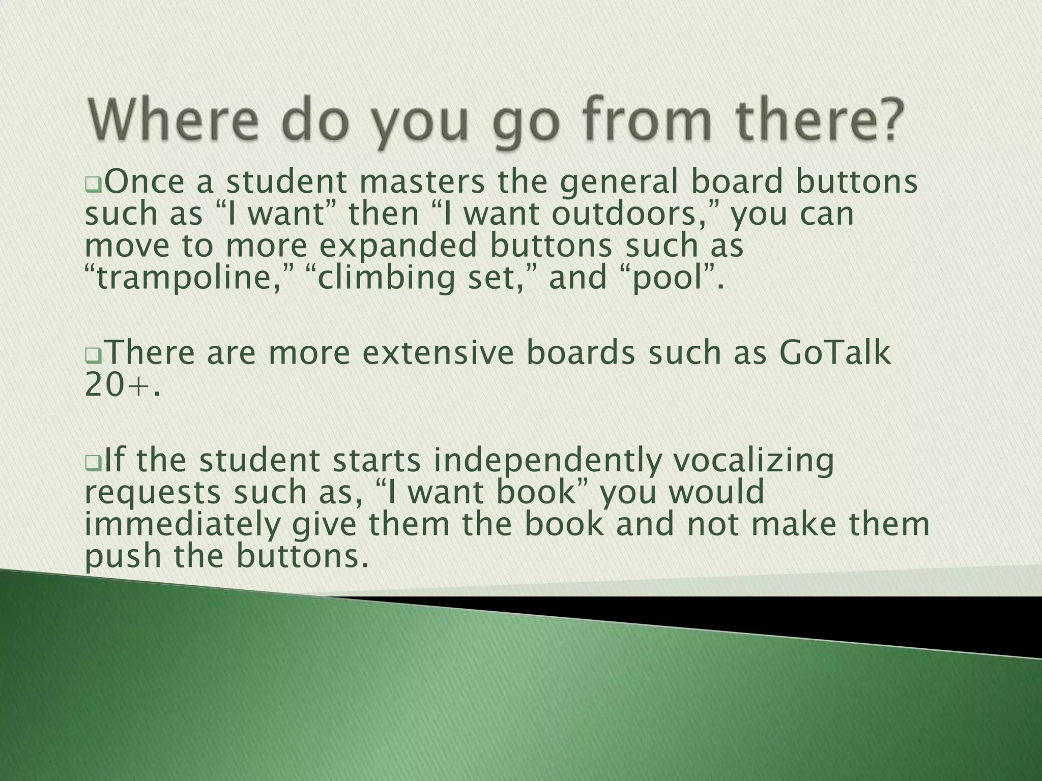 Augmentative Communication GOTALK | PPTX