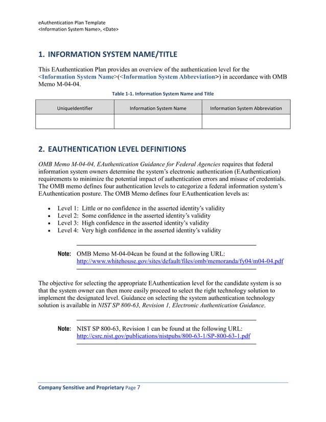 E authentication template 050212 | PDF