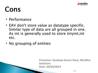 Eav Data Model Concepts | PPT