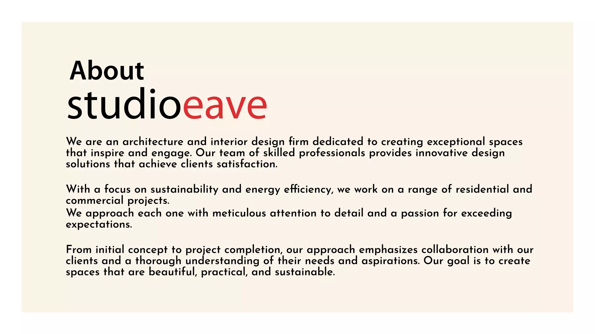 Studio Eave Portfolio | PDF