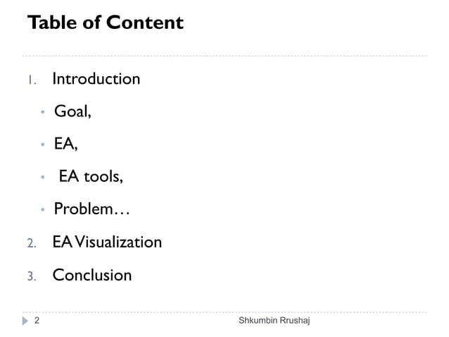 Enterprise Architecture Visualization | PPT
