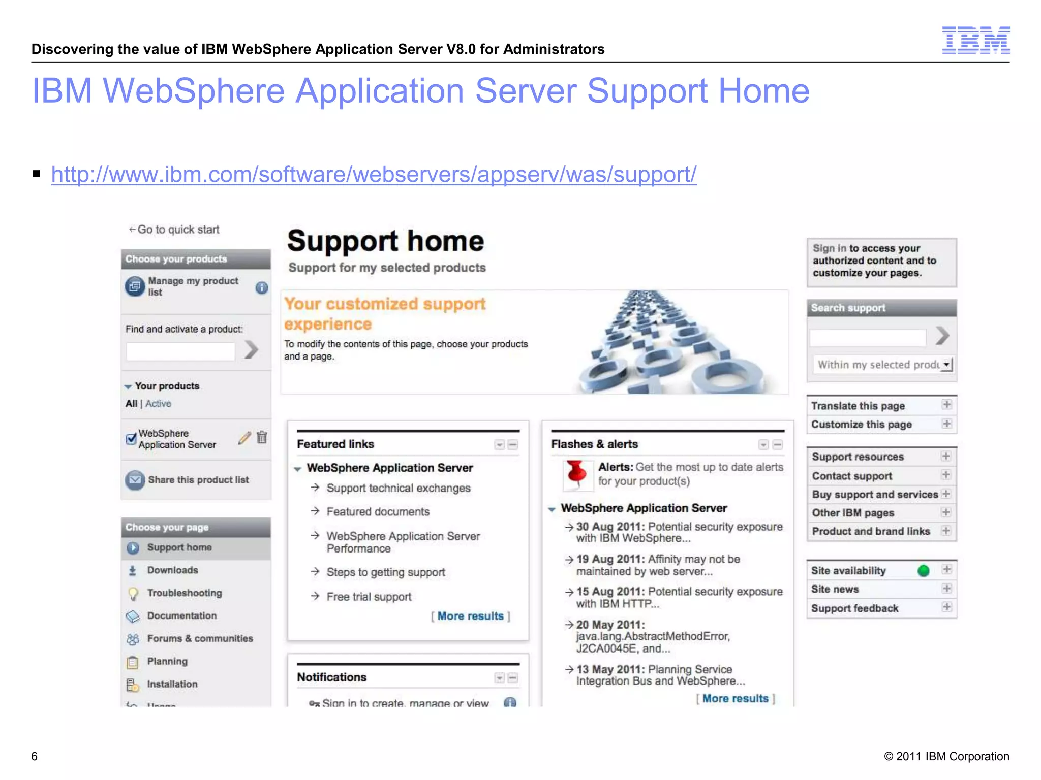 WebSphere Application Server Information Resources | PPTX