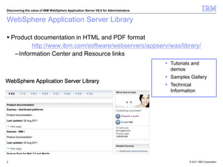 WebSphere Application Server Information Resources | PPTX