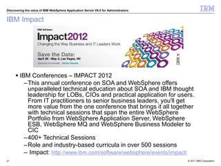 WebSphere Application Server Information Resources | PPTX