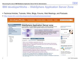 WebSphere Application Server Information Resources | PPTX