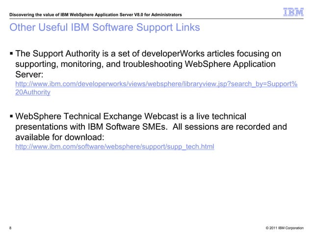 WebSphere Application Server Information Resources | PPTX | Web ...