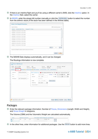 Logitude eAWB tutorial | PDF