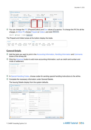 Logitude eAWB tutorial | PDF