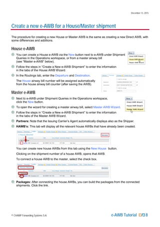 Logitude eAWB tutorial | PDF