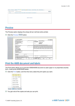 Logitude eAWB tutorial | PDF