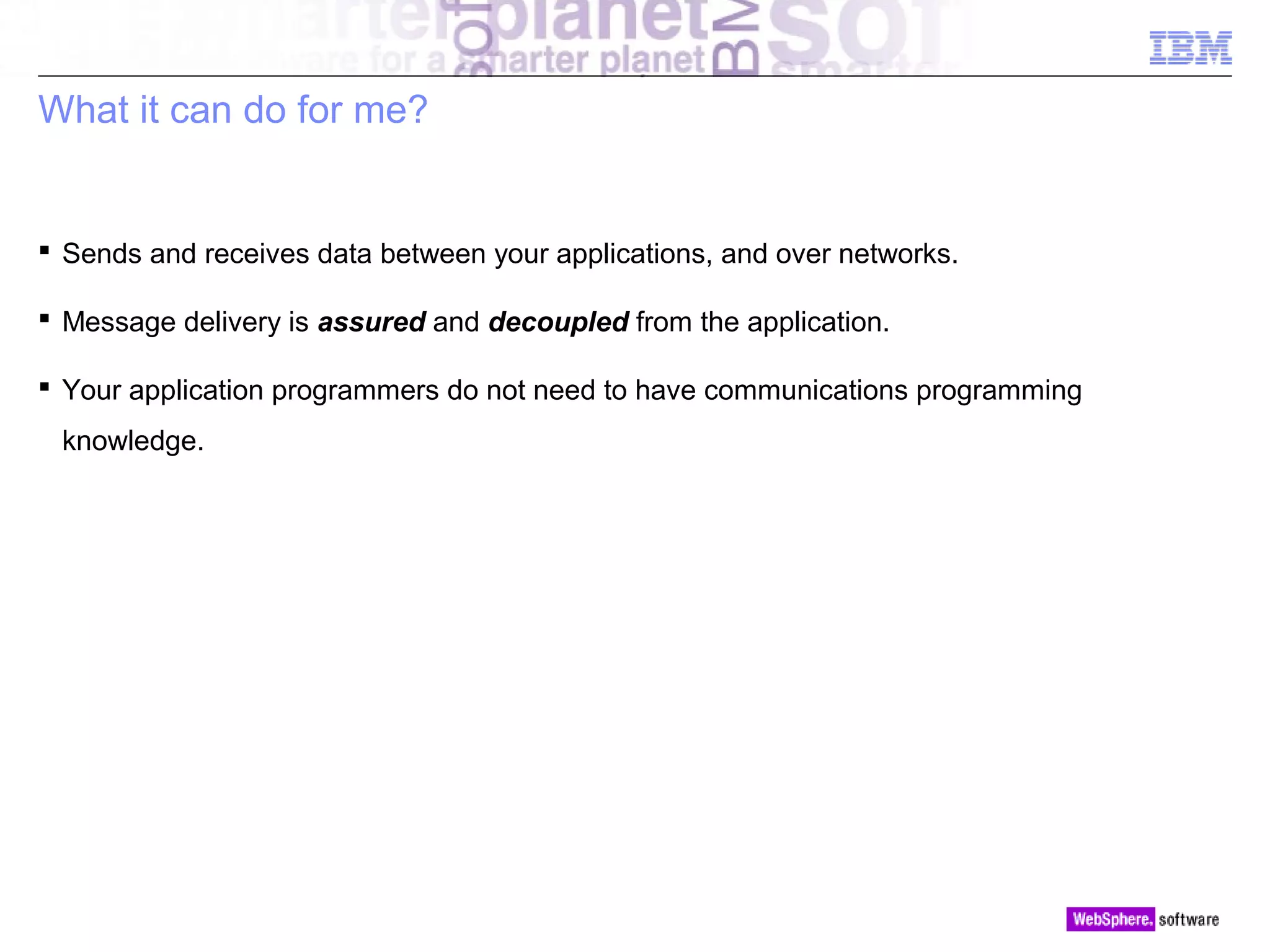 IBM WebSphere MQ Introduction | PPT | Cloud Computing | Internet