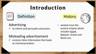 Misleading advertising of health products | PPT