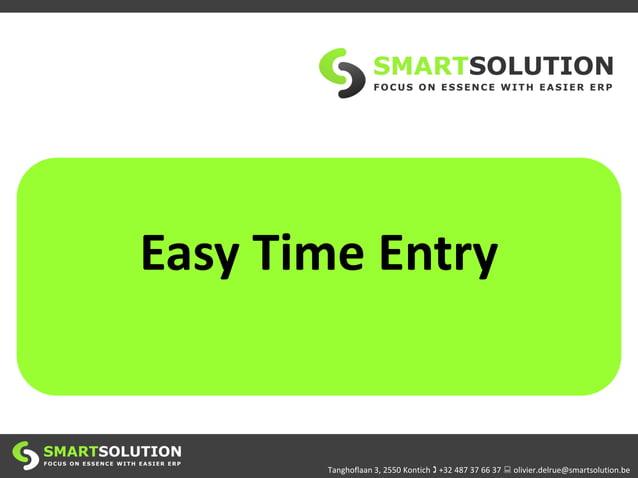 Eaysy time entry | PPT