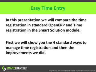 Eaysy time entry | PPT