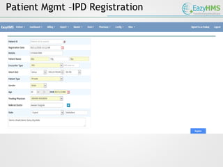 EazyHMS - Hospital Information management system | PPTX | Healthcare ...