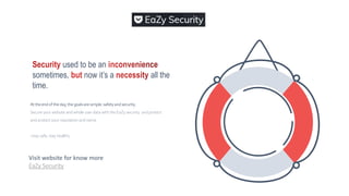 EaZy Security "An introduction to WordPress security plugin" | PPT