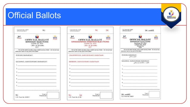 electoral boards presentation for technicalities | PPTX