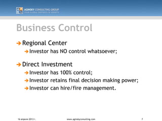 EB-5 Direct Investment Presentation | PPTX