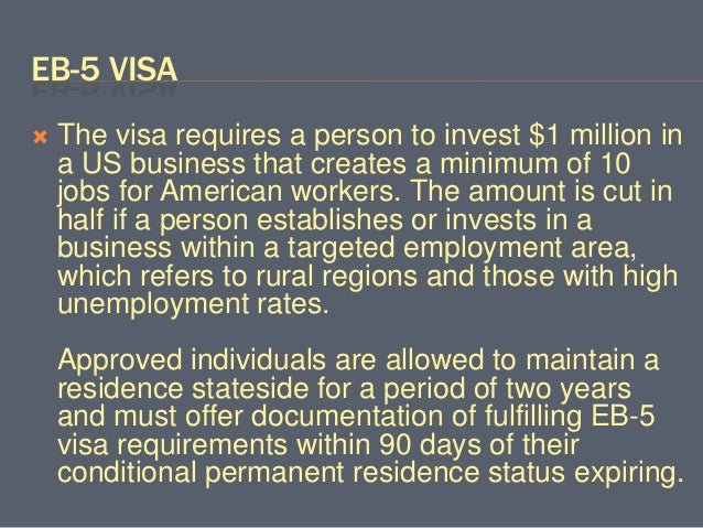EB-5 Visa Requirements