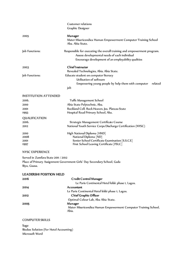 MR IGWE CV | DOCX