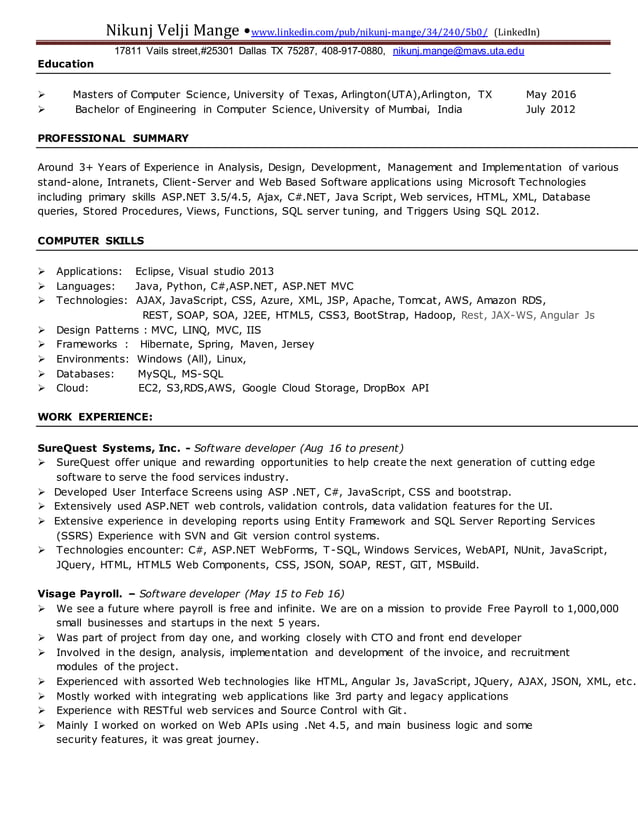 Nikunj Velji Mange | PDF