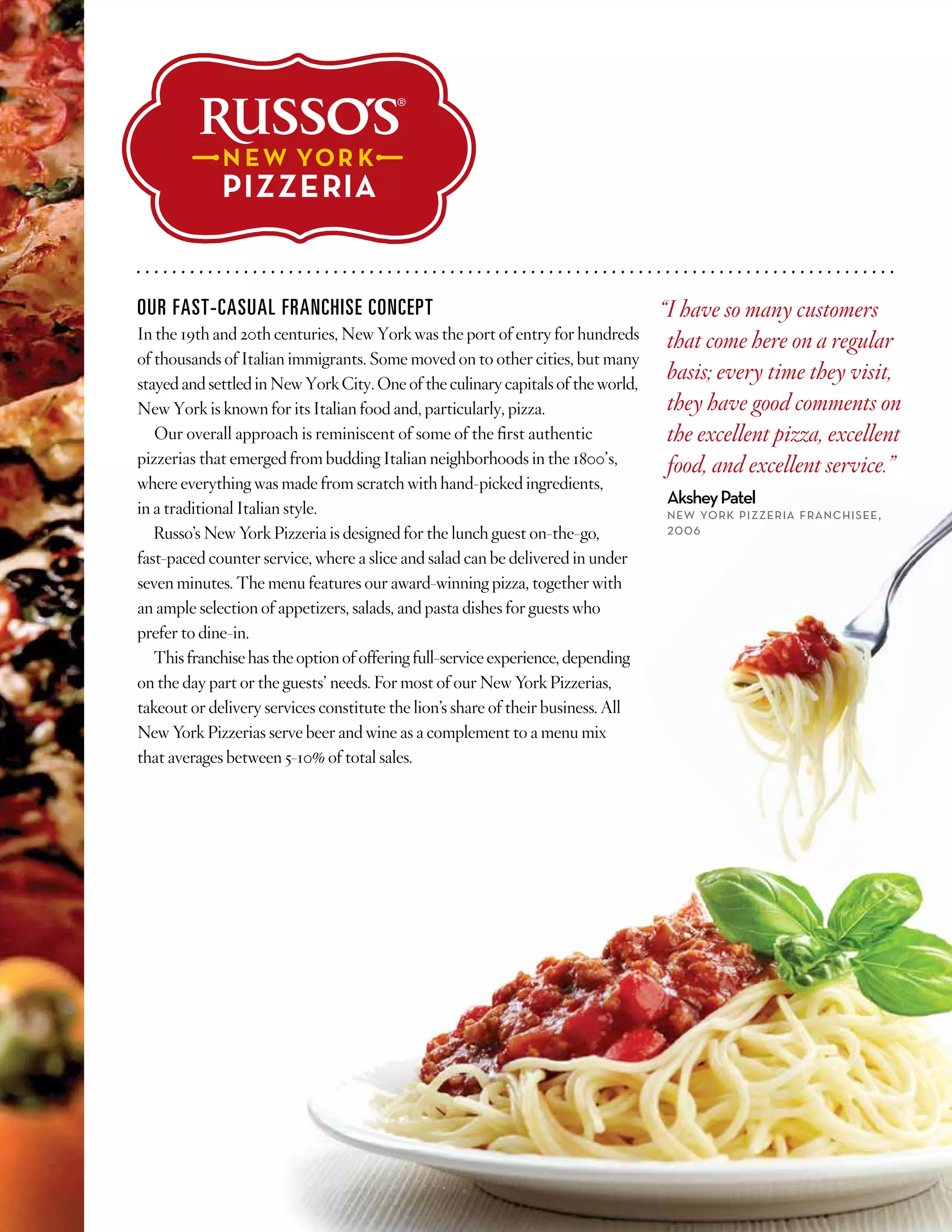 russo franchise portfolio | PDF | Food & Drink
