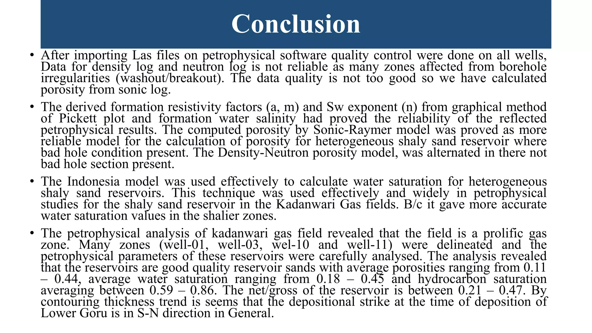 Petrophysical Analysis Of Reservoir Rock Of Kadanwari Gas [Autosaved ...