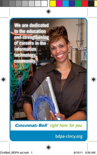 BDPA Education Banquet Sponsor: Cincinnati Bell (2014) | PDF