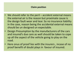 RAM AVADH SINGH-Peril-Accident external means | PPTX
