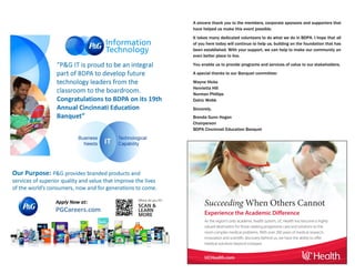 Souvenir Book - 19th Annual BDPA Cincinnati Education Banquet | PPT