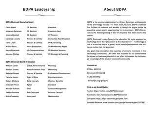 Souvenir Book - 19th Annual BDPA Cincinnati Education Banquet | PPT